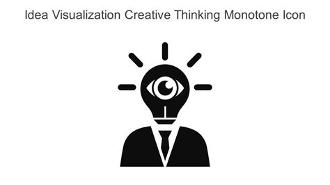 Idea Visualization Creative Thinking Monotone Icon In Powerpoint Pptx Png And Editable Eps