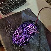Amazon In Buy MFTEK Gaming Mouse USB Wired LED Red Blue Purple Backlit Illuminated Buttons