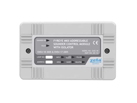 Fyreye MKII Addressable Sounder Control Module With Isolator Zeta Alarms