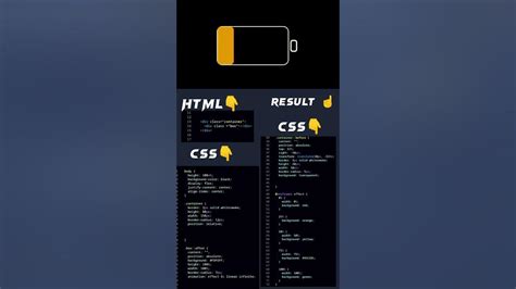 ⚡️ Charging Animation With Html And Css Short Tutorial 🚀 Youtube