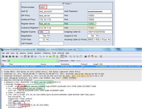 X25 And X50 Sip Trunk Field Definitions And Sip Packet Map Xblue