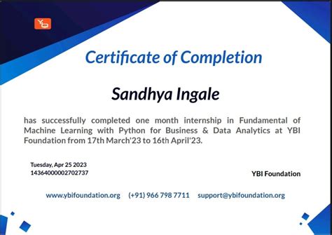 sandhya ingale on linkedin ybifoundation python machinelearning