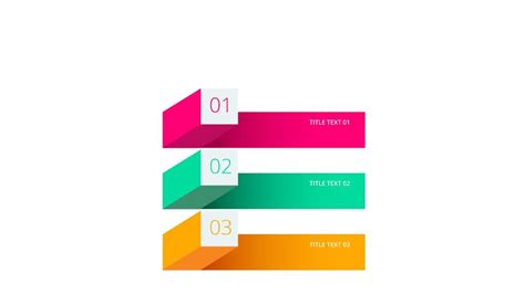 Set Of Three Colorful Steps With Numbers Google Slide Theme And Powerpoint Template Slidedocs
