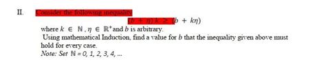 Solved Where K∈nη∈rand B Is Arbitrary Using Mathematical