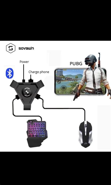 Cod Mobile Pubg Bluetooth Mobile Gaming Keyboard Mouse Fps Convertor Mobile Phones Gadgets