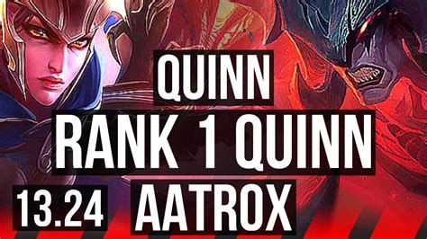 Quinn Vs Aatrox Top Rank 1 Quinn 2000 Games 811 Kr
