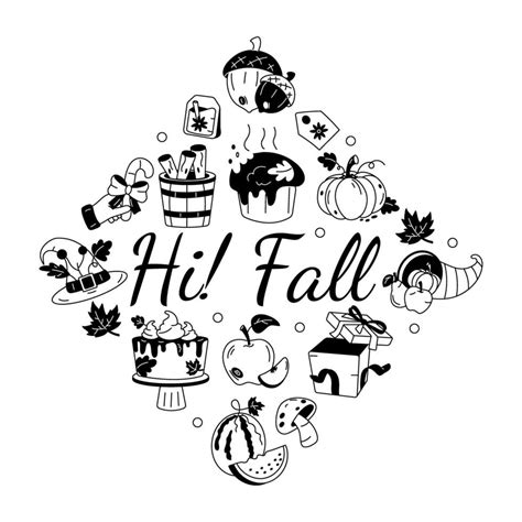 Trendy Fall Theme 40874669 Vector Art At Vecteezy