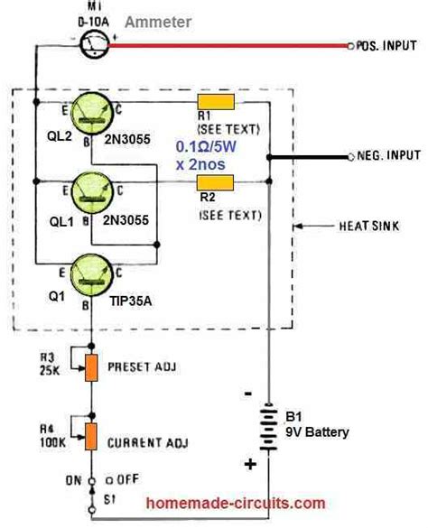 Schematic Circuit Parallel Load Circuit Diagram