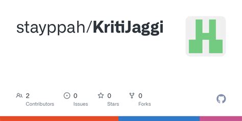 Github Stayppah Kritijaggi