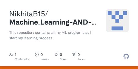 Github Nikhitab15machinelearning And Deep Learning This Repository