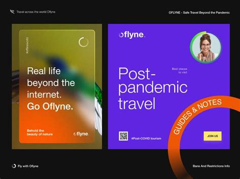 Post Pandemic Travel Guides Oflyne Social Media Design Inspiration