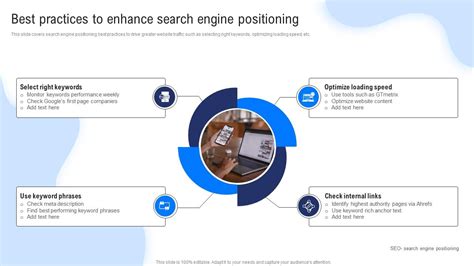 Best Practices To Enhance Search Engine Positioning Ppt Example