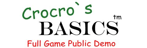 Crocro S Basics Full Game Public Demo By Crocro Mode