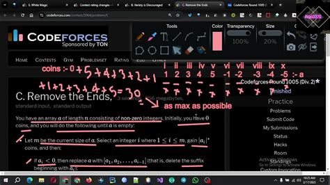 C Remove The Ends Codeforces Round 1005 Div 2 Cp In Bangla Java Solution Youtube