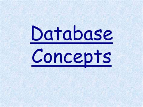 Database Schema Architectureppt