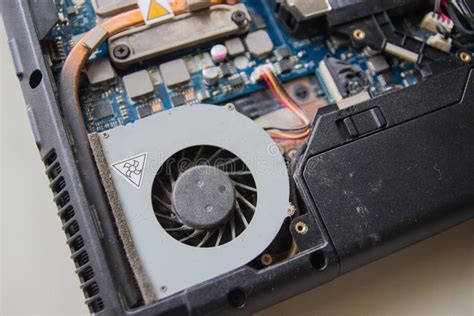 The Dirty Fan Of Computer Notebook Stock Image Image Of Repair Laptop