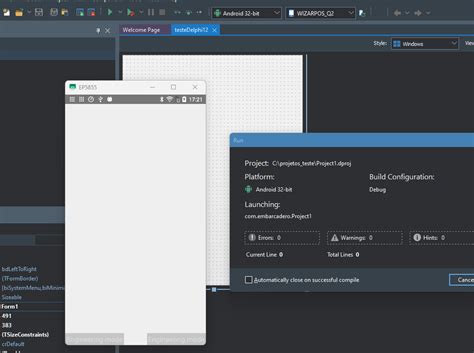Problemas Com Depuração No Delphi 12 Android Ide Travada Em Launching Object Pascal