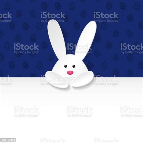흰색 3d 토끼와 Copyspace 부활절 포스터의 디자인 벡터입니다 3차원 형태에 대한 스톡 벡터 아트 및 기타 이미지 3차원 형태 개념 검색 Istock
