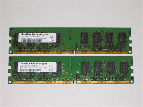 Yahooオークション Sanmax製 Pc2 6400 Ddr2 800 4gb（2gb×2枚）