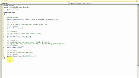 Simple Blackjack Game In C ~ Part 3 Youtube