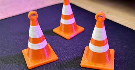 Traffic Cone Keychain Stl Step By Eric F Download Free Stl Model