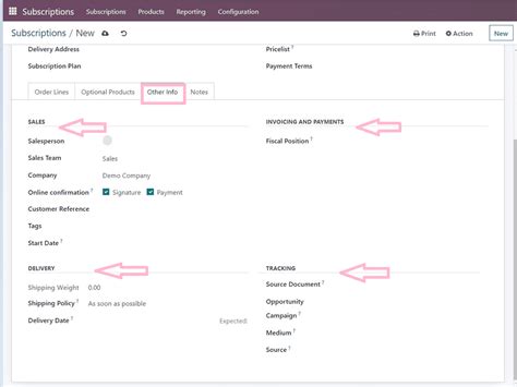 An Overview Of The Subscription Menu In Odoo 16 Subscriptions Module