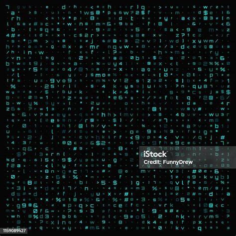 다른 기호와 추상 기술 그림 추상 코드 프레젠테이션 벡터 일러스트레이션 가상현실에 대한 스톡 벡터 아트 및 기타 이미지 가상