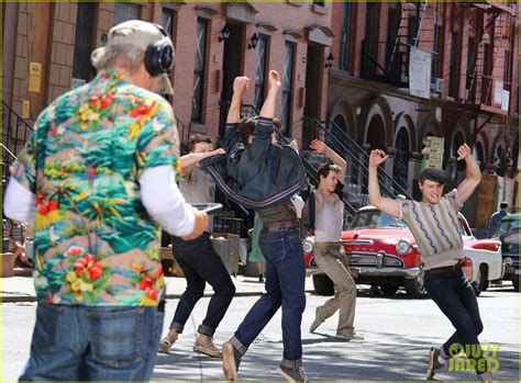 Mike Faist And The Jets Film A West Side Story Dance Scene Photo