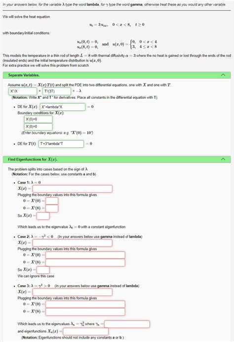Solved In Your Answers Below For The Variable Type The Word