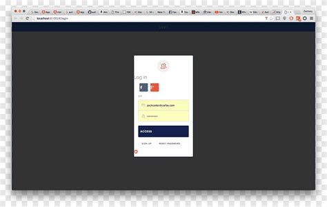 Angularjs Software De Computadora Widget De Javascript Interfaz De Inicio De Sesión