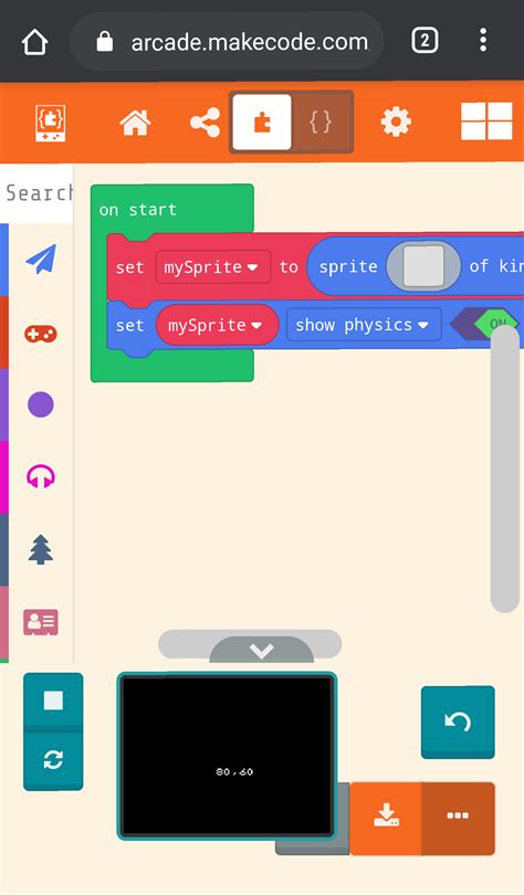 Showphysics Or Help Microsoft Makecode