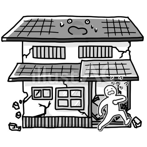 倒壊危険イラスト No 1375071／無料イラスト フリー素材なら「イラストac」