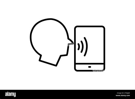 Speech Recognition Icon Icon Related To Device Artificial Intelligence Line Icon Style