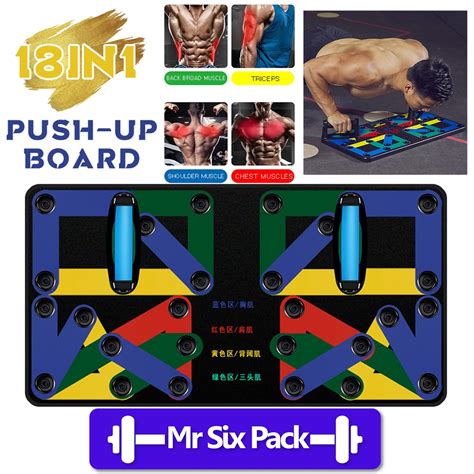 18 In 1 พับ Push Up Board Push Up Stand อุปกรณ์ออกกําลังกายที่บ้าน Push