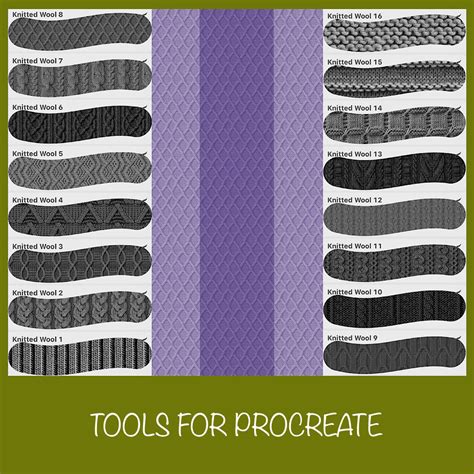 Procreate Texture Knitted Wool Brushes Procreate Fabric Bru Inspire Uplift