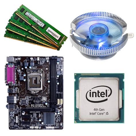 Motherboard And Cpu Bundles I5 4th Gen Cpu 16gb Ram Blue Led Cpu Fan
