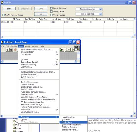 Finding Memory Leak In Labview Ni Community