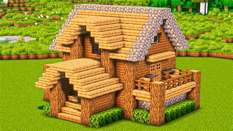 Майнкрафт Как Построить Стартовый Дом 3 этажа Youtube