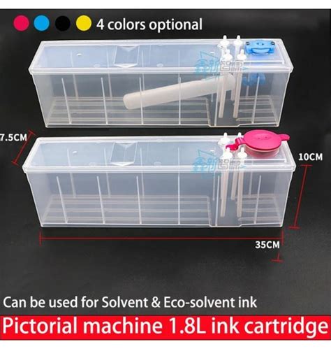 그림 기계용 잉크 카트리지 스카이컬러 솔벤트 프린터 탱크 와이드 포맷 프린터용 18l 리필 플로트 포함 티몬