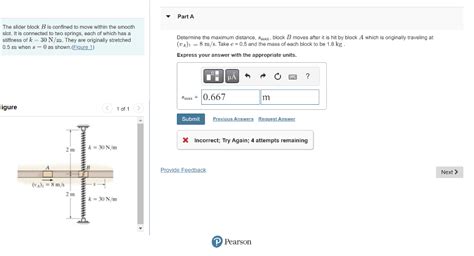 Solved The Slider Block B Is Confined To Move Within The