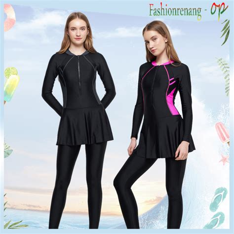 Jual 39080 Baju Renang Dewasa Muslim Baju Renang Rok Dewasabaju