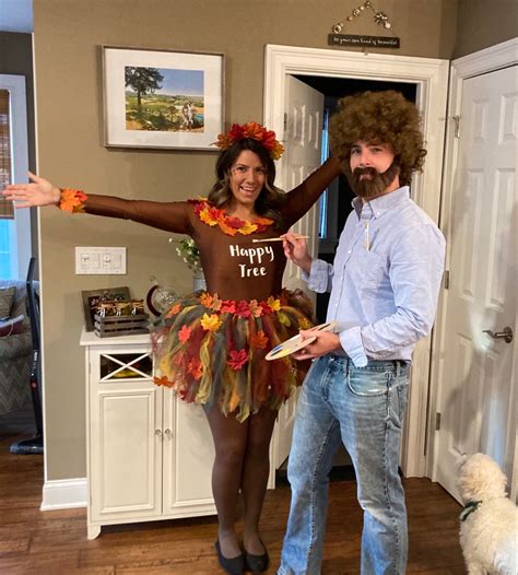 Bob Ross And Happy Tree Costume Bob Ross Happy Little Trees Costume