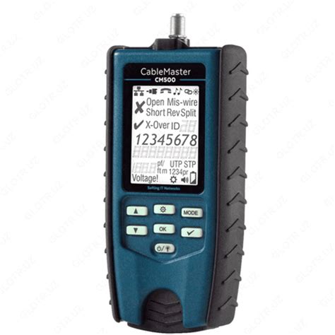CableMaster 500 — тестер витой пары RJ45/12/11 и коаксиального кабеля ...
