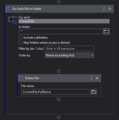 How To Delete All Files And Folders In A Folder But Folder Should Be There Activities