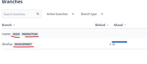 bitbucket branch shows tags like main development these tags came automatically stack