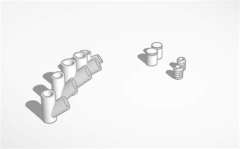 3d Design Tube Connecters Y Port And Covers Tinkercad