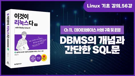 리눅스 기초 강의 56강 111 Dbms의 개념과 간단한 Sql문 Youtube