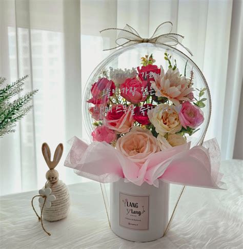 아크릴 꽃풍선 꽃다발 생신 환갑 칠순선물 아이디어스