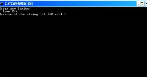 Infokus C Program To Reverse A String