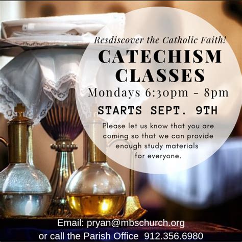 Catechism Class Blessed Sacrament Catholic Church